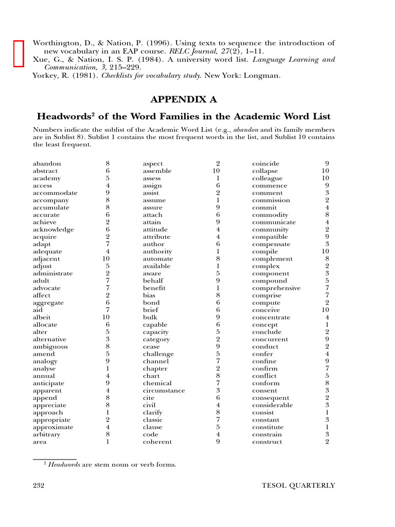 Academic Word List | Download Free PDF | Gene | Allele