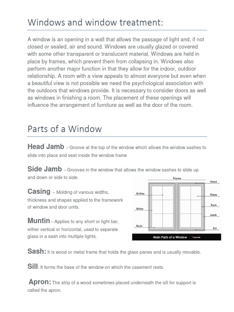 Windows and Window Types | PDF | Window | Glass Applications