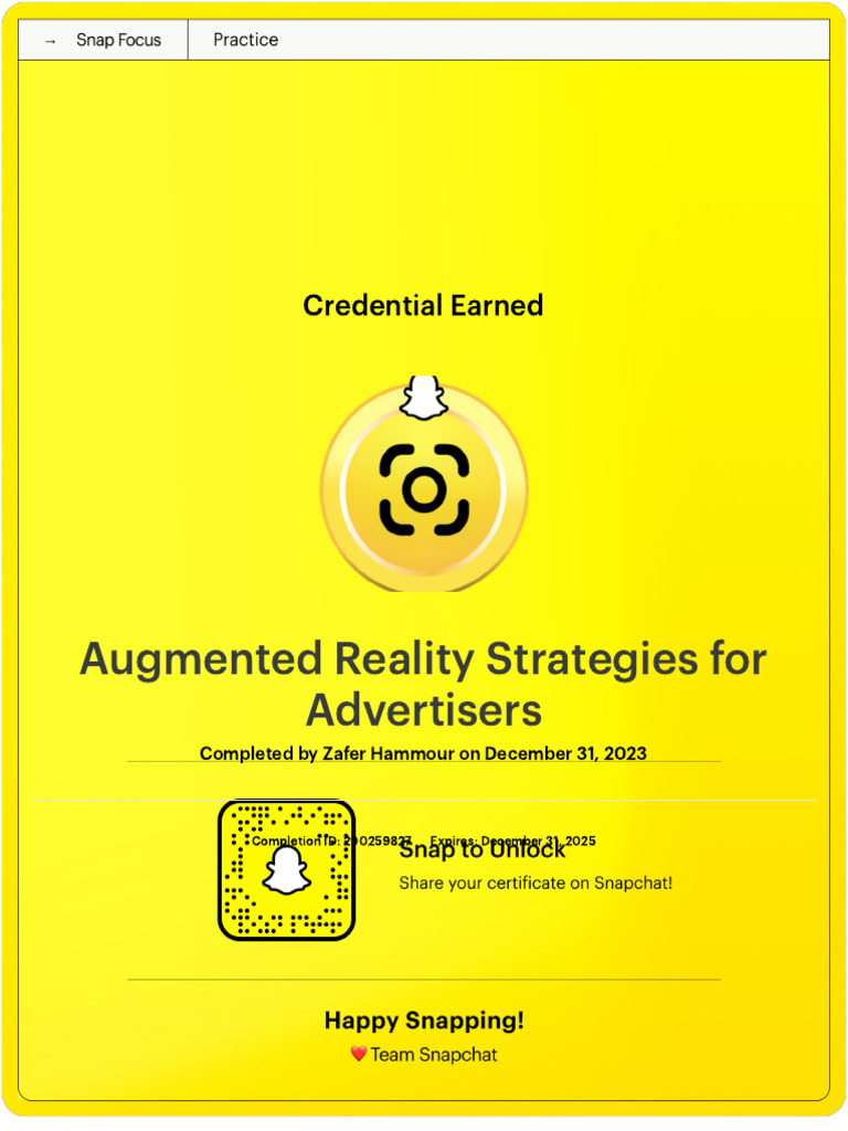 Augmented Reality Strategies For Advertisers - Snap | PDF