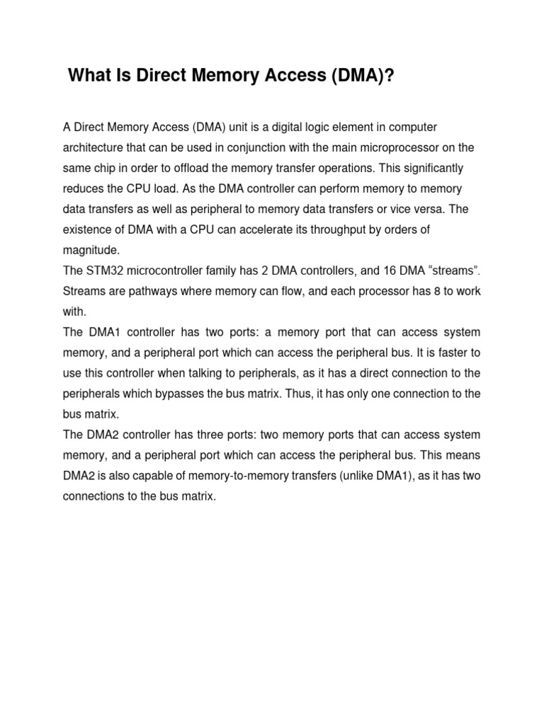 Dma STM32 | Download Free PDF | Microcontroller | Central Processing Unit