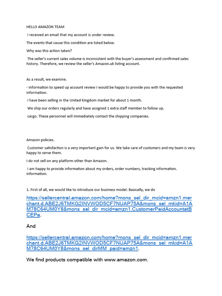 Hello Amazon Team 2 | PDF | Sales | Customer