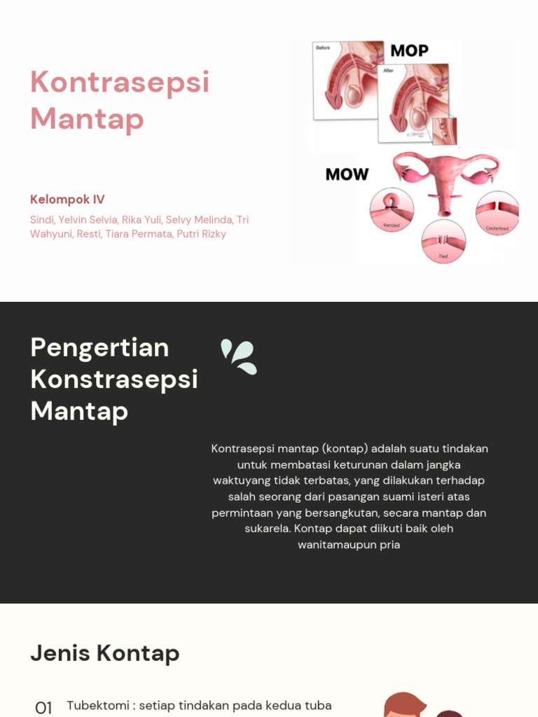 Kontrasepsi Mantap: Kelompok IV | PDF