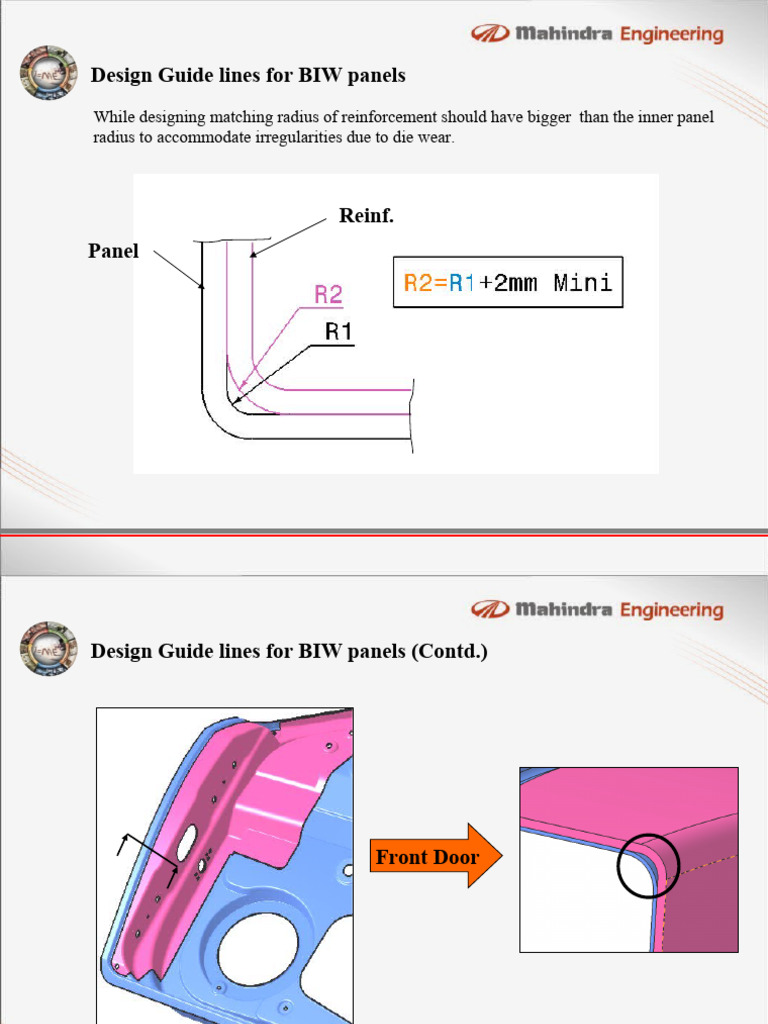 Design Guidelines For BIW Panels | PDF | Door | Welding