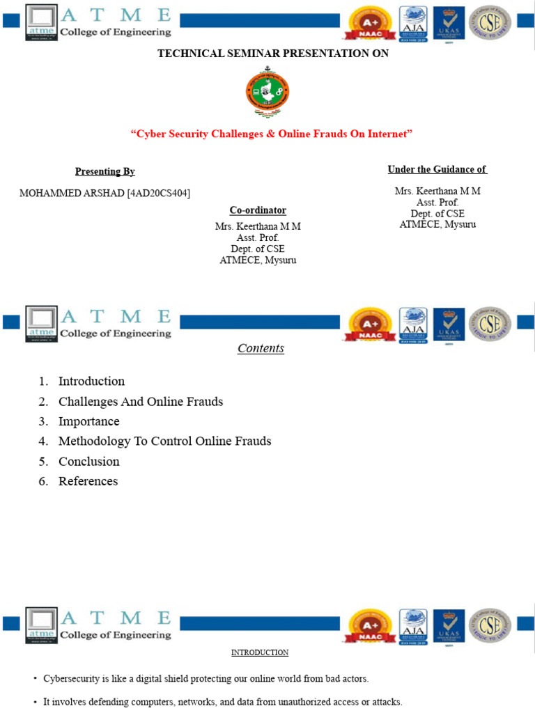 Arshad Seminar | PDF | Security | Computer Security