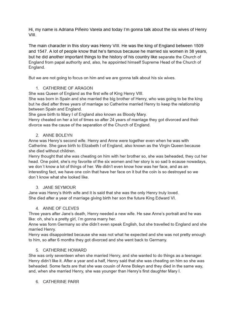 Henry VIII | PDF | English Royalty | House Of Tudor