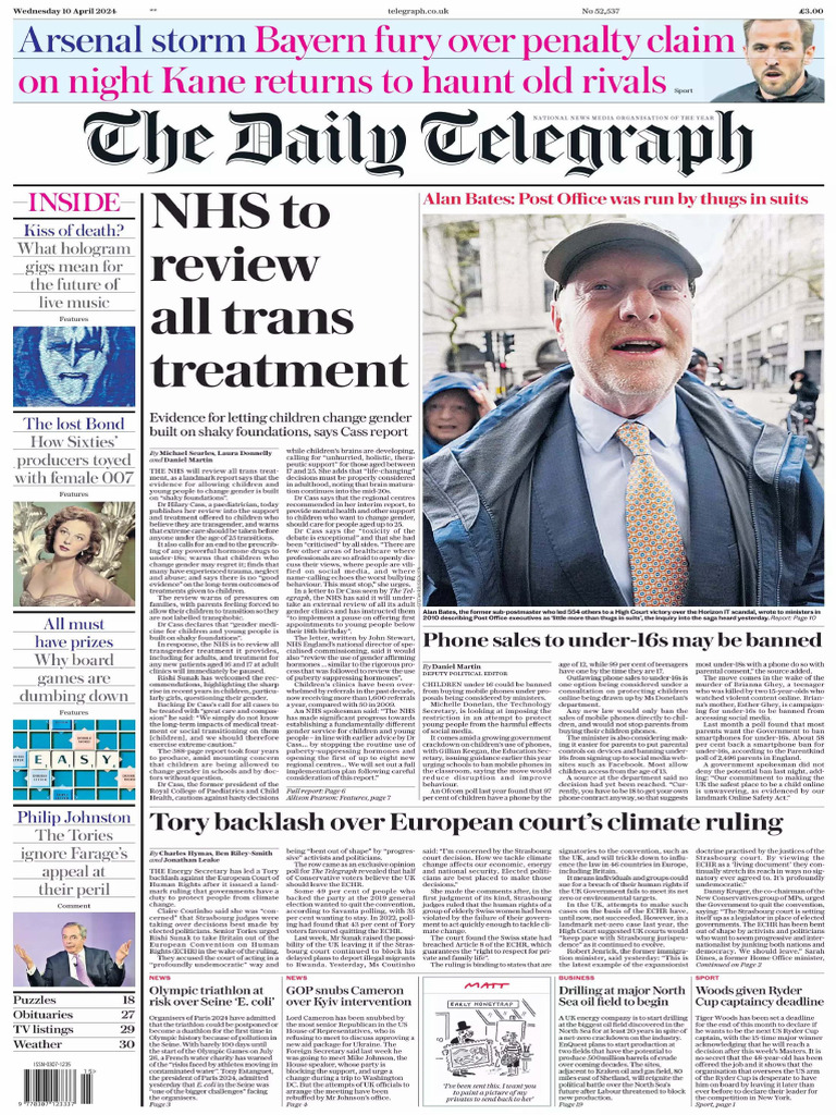 The Daily Telegraph - 10 April 2024 | PDF