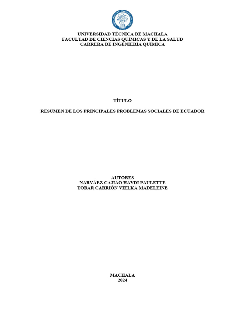 CARTULA | PDF | Ecuador | Comercio ilegal de drogas