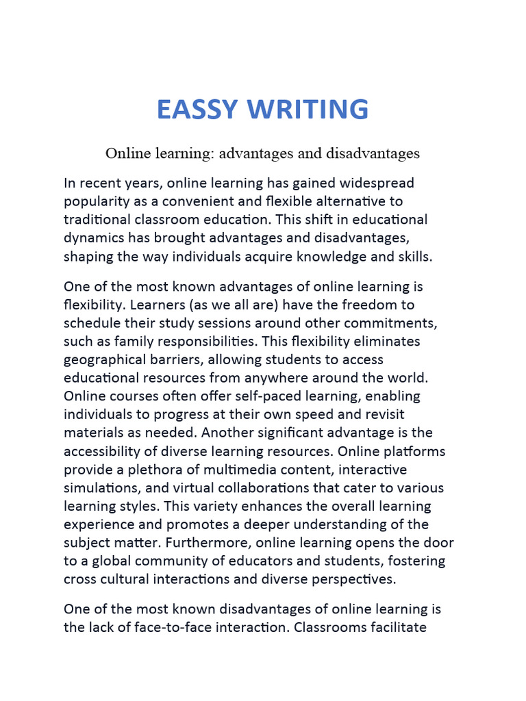 Eassy Writing | PDF