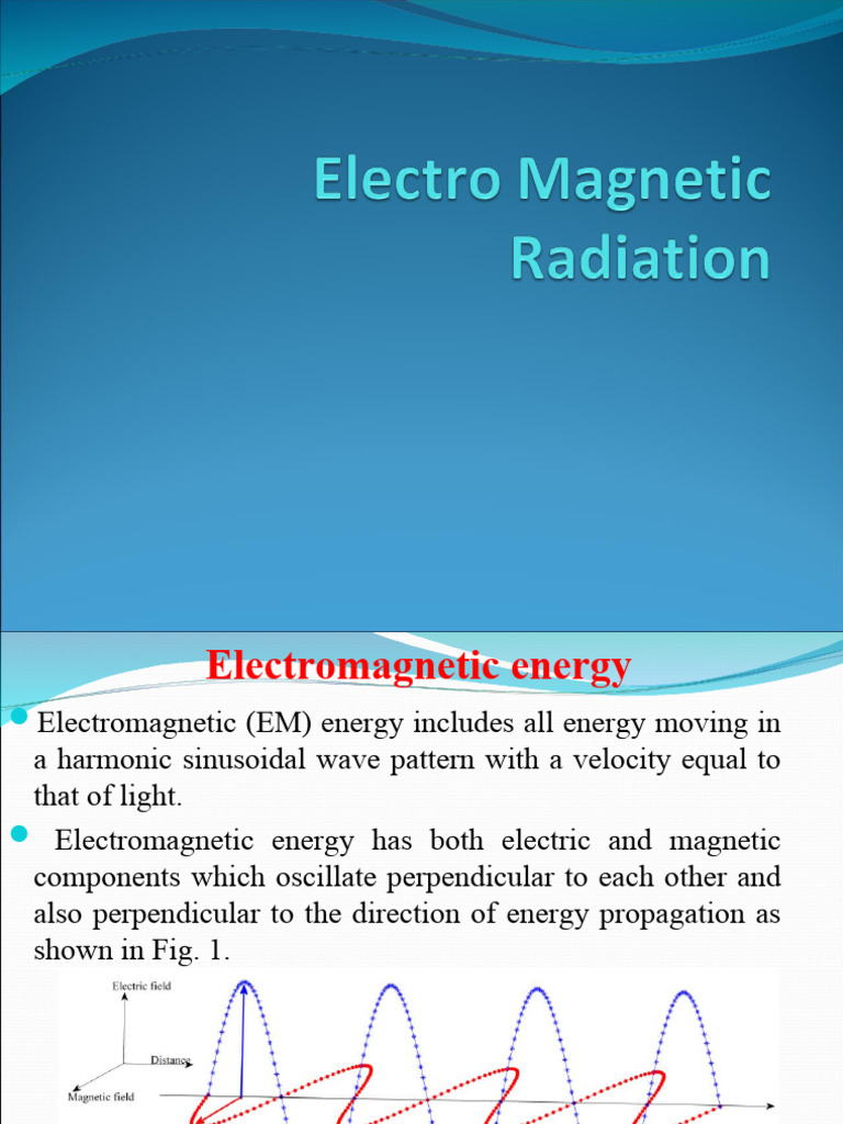 2.electro Magnetic Radiation | PDF | Electromagnetic Radiation | Infrared