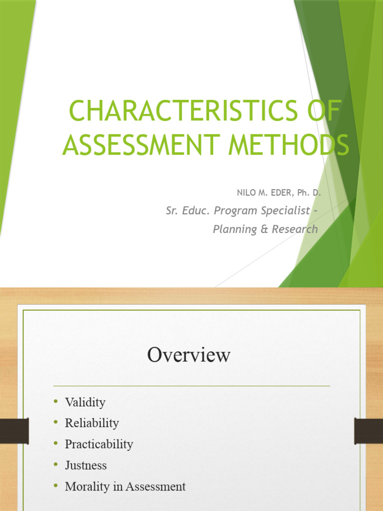 Assessment Methods for Educators | PDF | Validity (Statistics) | Behavioural Sciences