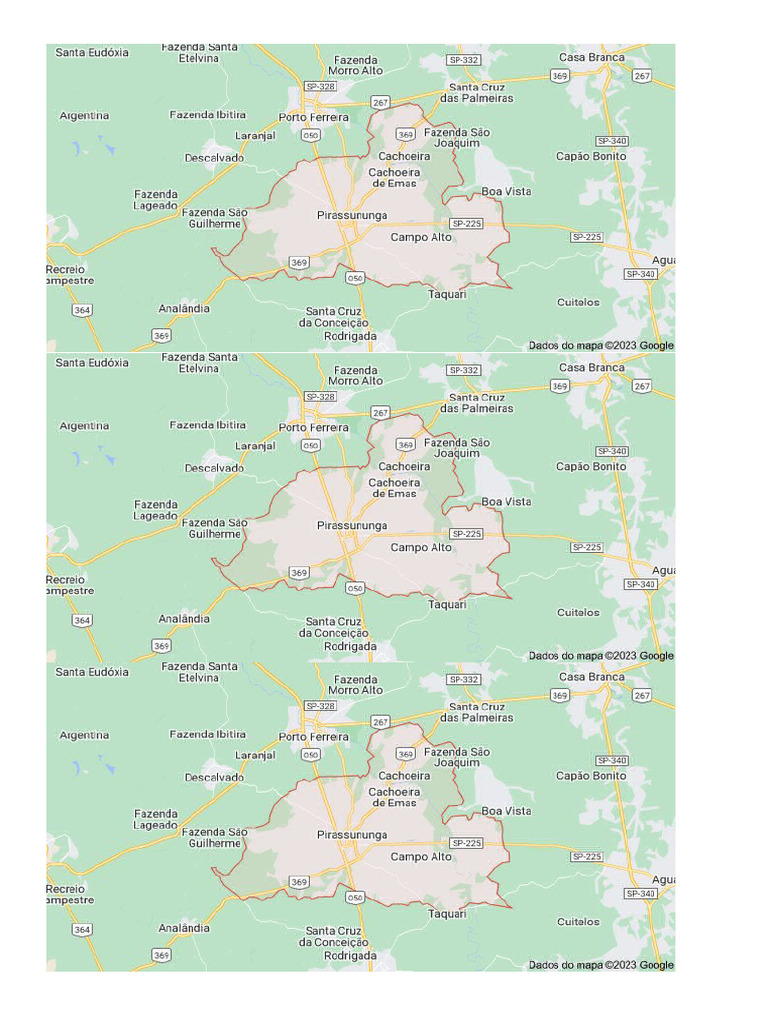 Mapa de Pirassununga. | PDF