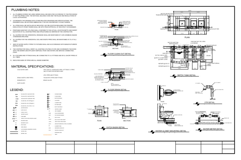 Plumbing Gen Notes | PDF | Plumbing | Pipe (Fluid Conveyance)