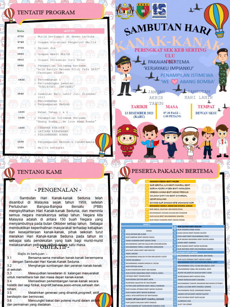 Buku Program Hari Kanak-Kanak 2023 | PDF