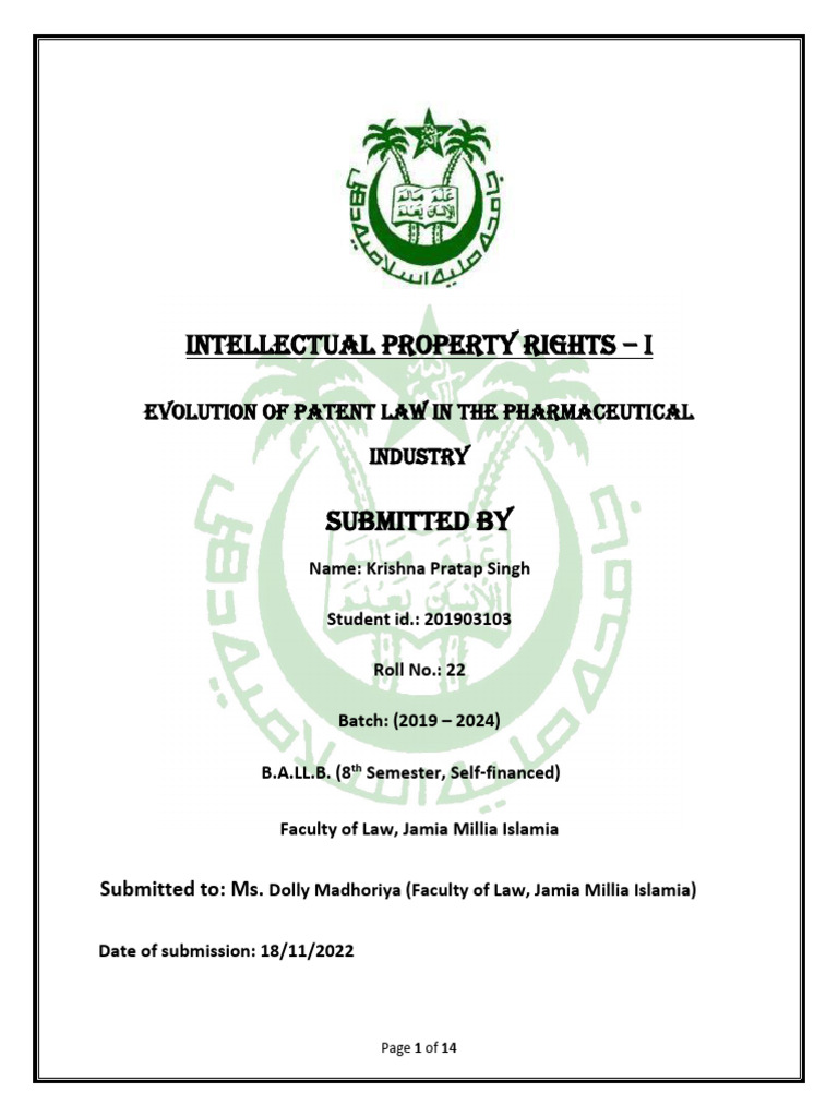 Intellectual Property Rights Assignment | PDF | Trips Agreement | Patent