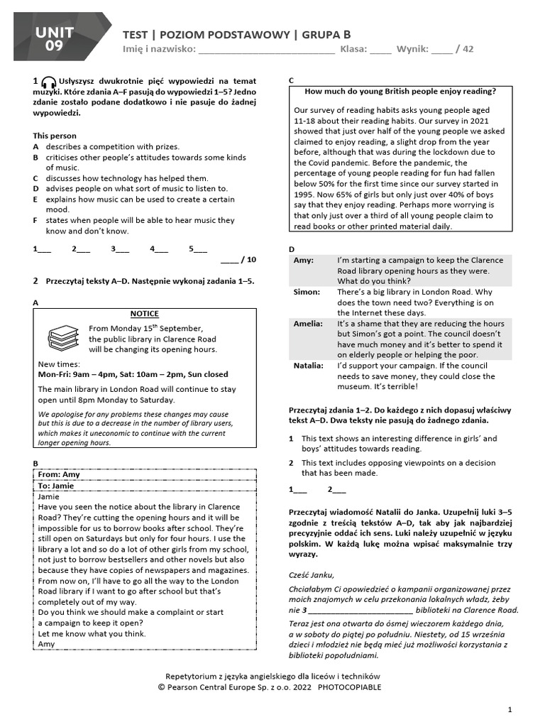 RepetMat U09 Test Podst B | PDF