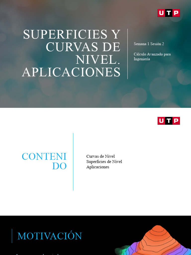 S01_s2 - Curvas y Superficies de Nivel | PDF | Función (Matemáticas) | Curva