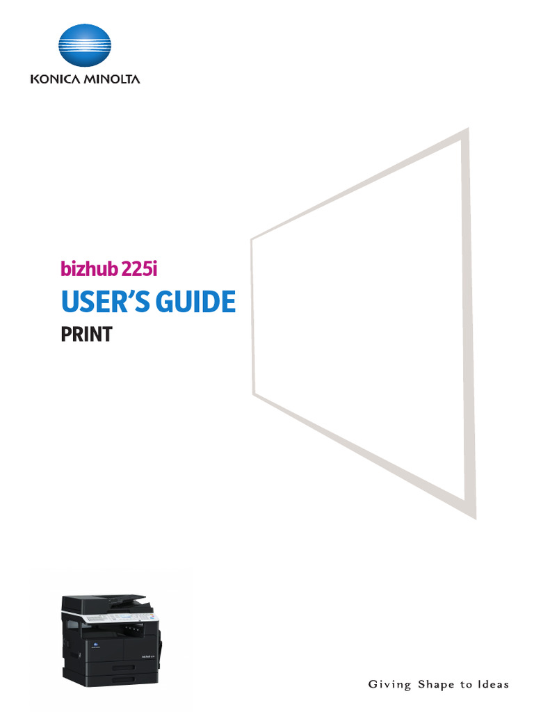 Bizhub-225i Print en 1-1-0 | PDF | Microsoft Windows | Installation (Computer Programs)