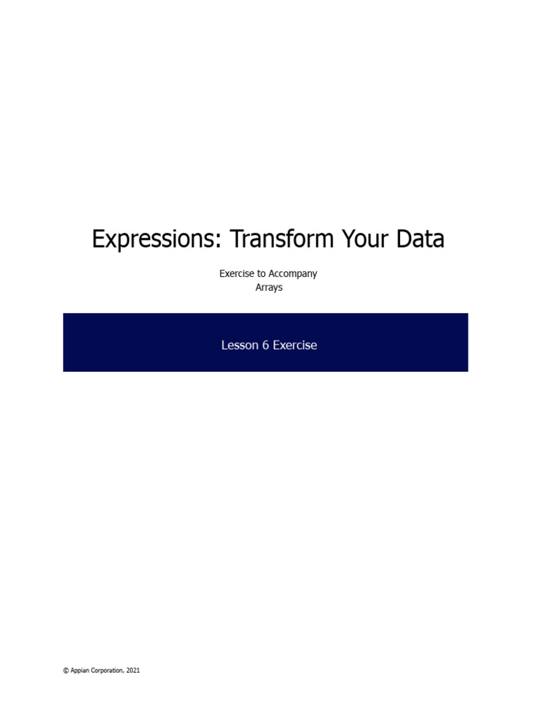 RF - Lesson 6 Exercise - Arrays | PDF | Computing