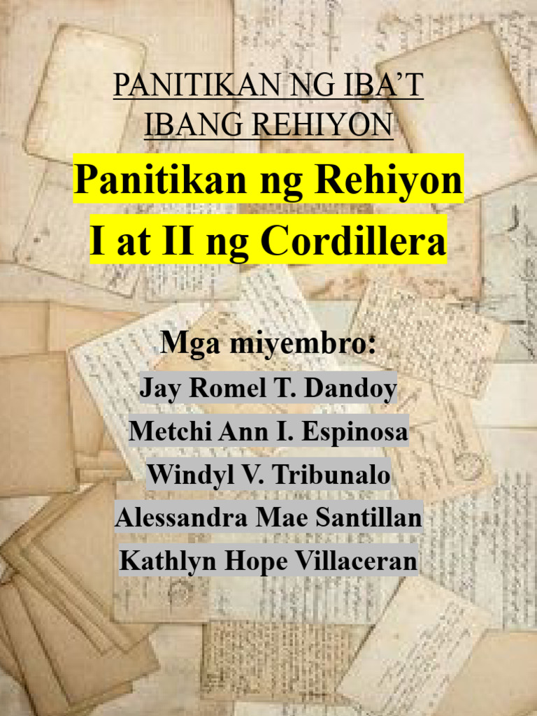 Panitikan NG Rehiyon 1 at 2 | PDF