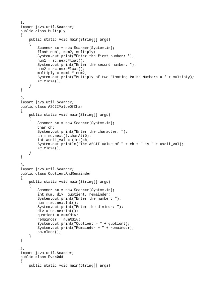 Java Assignment1 | PDF | Mathematics | Elementary Mathematics