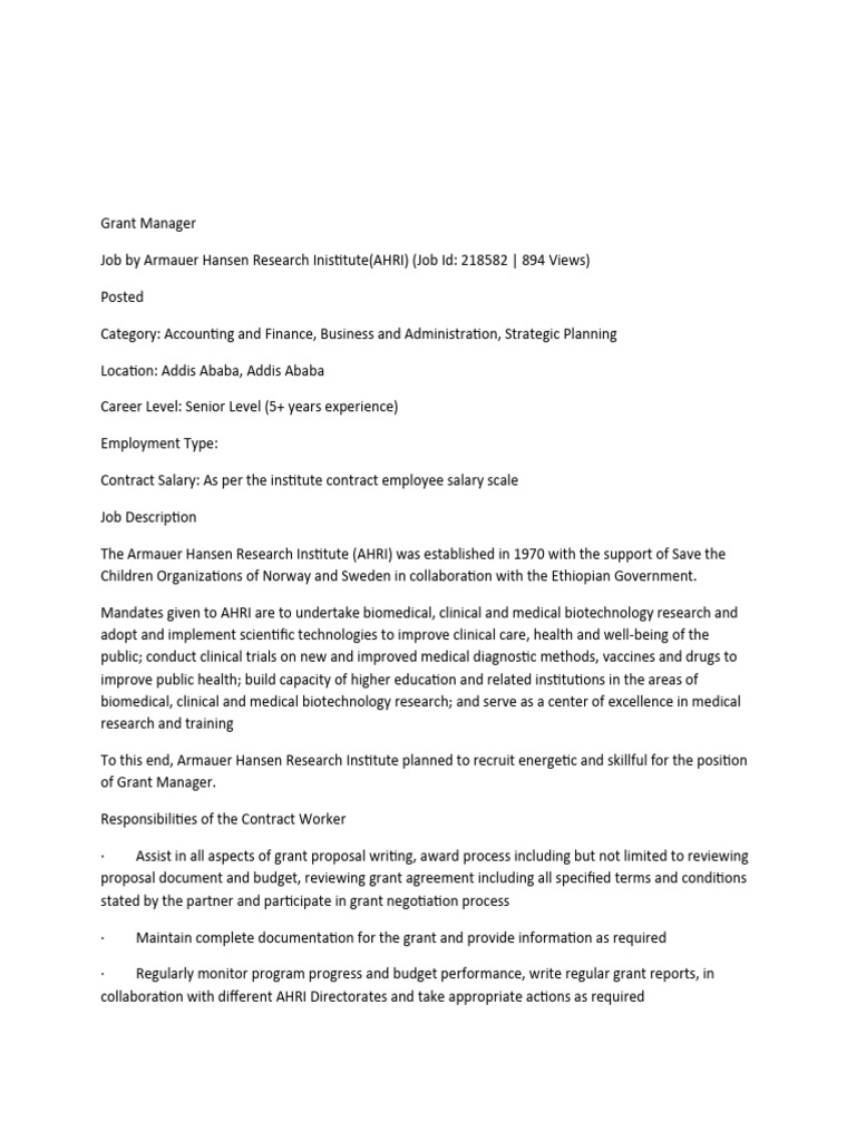 AHRI | PDF | Budget | Employment