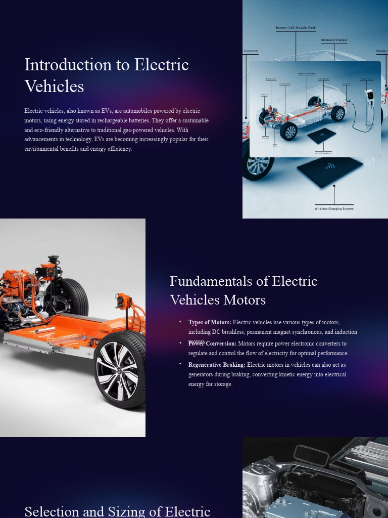 Introduction to Electric Vehicles | PDF | Electric Vehicle | Electric Motor