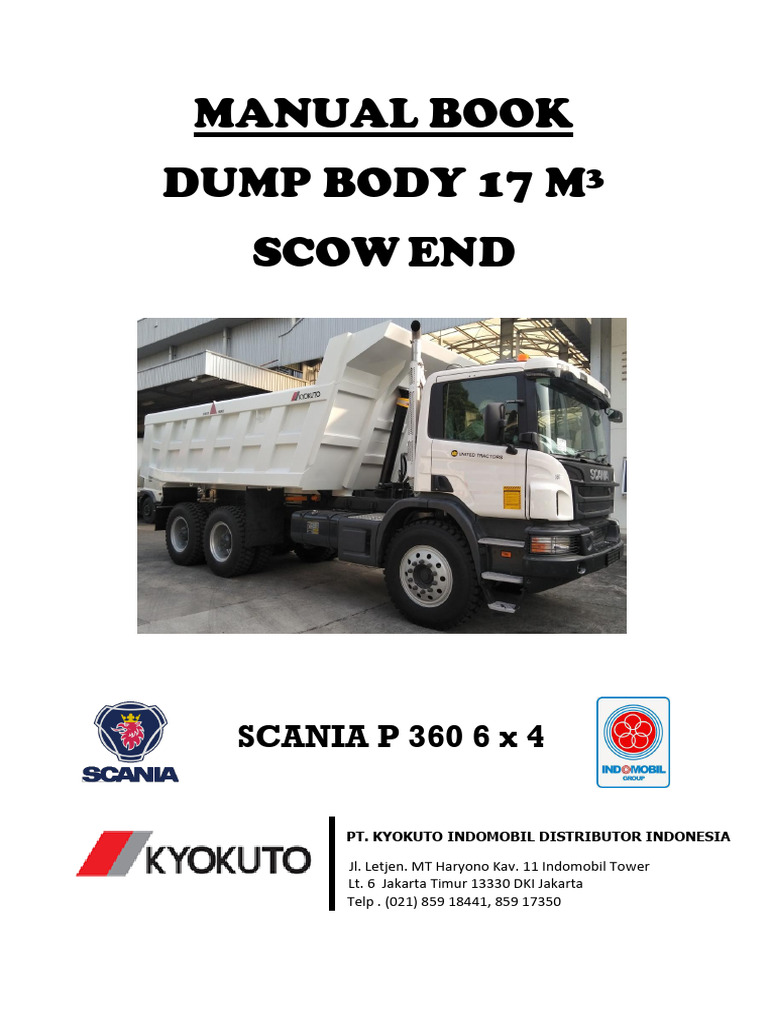 Manual Book Scania P360CB DV 17m3 | PDF | Pump | Jakarta