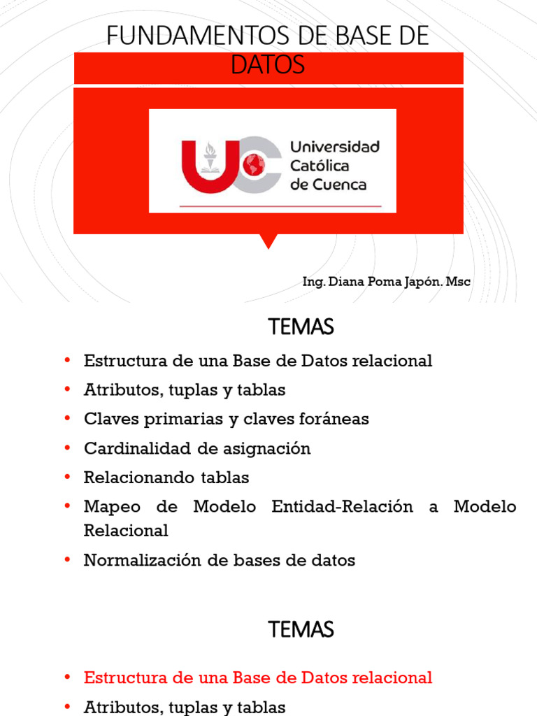 2.1 Modelado de Datos | Descargar gratis PDF | Base de datos relacional | Bases de datos
