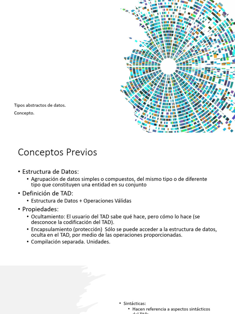 Especificación de Tipos Abstractos de Datos | PDF | Ingeniería de software | Algoritmos y ...