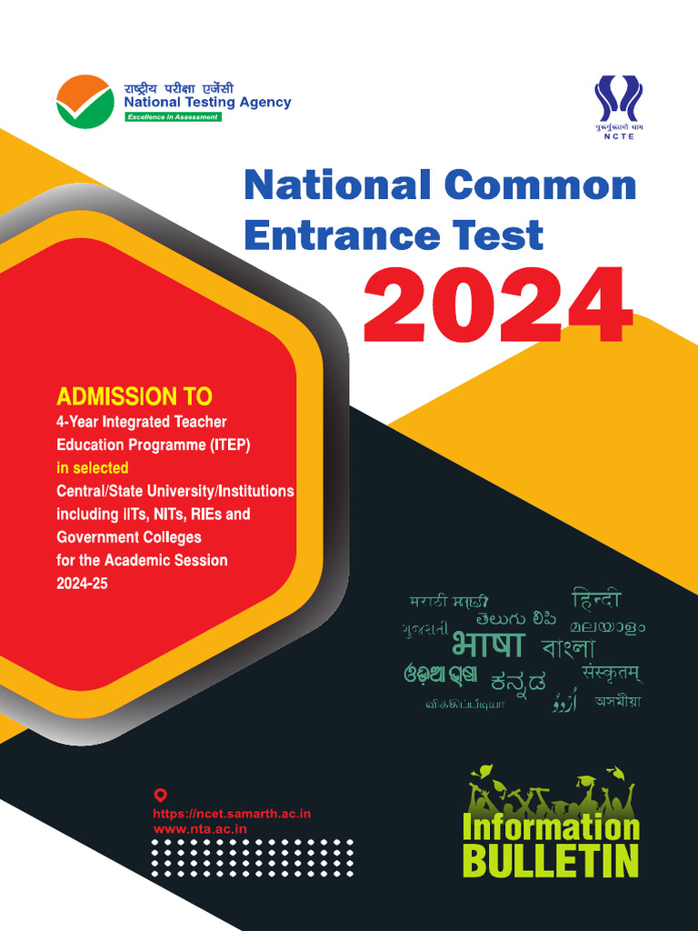 Ib Ncet 2024 | PDF | University And College Admission | Teachers