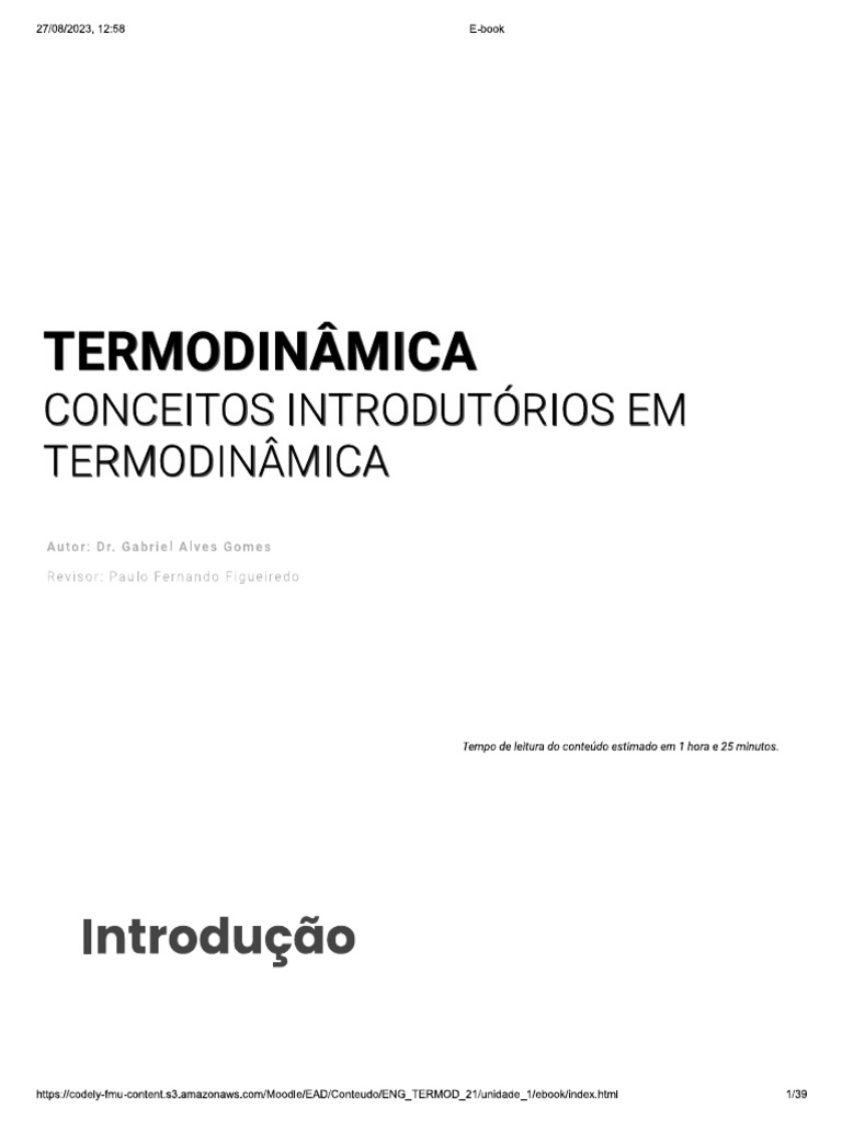 E Book Termodinamica | PDF E Book Termodinamica | PDF