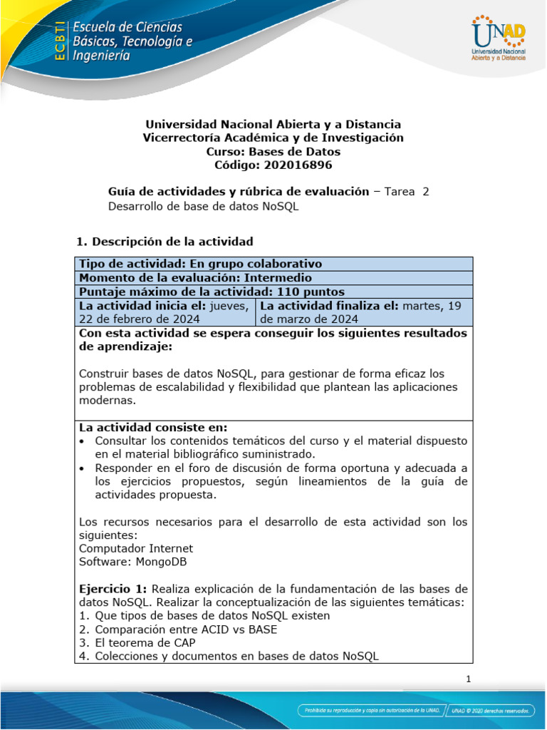 Desarrollo de Bases de Datos NoSQL | PDF | Plagio | No Sql Desarrollo de Bases de Datos NoSQL | PDF | Plagio | No Sql