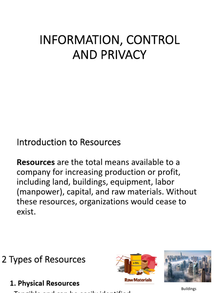 Information Control and Privacy Complete | PDF | Intellectual Property ...
