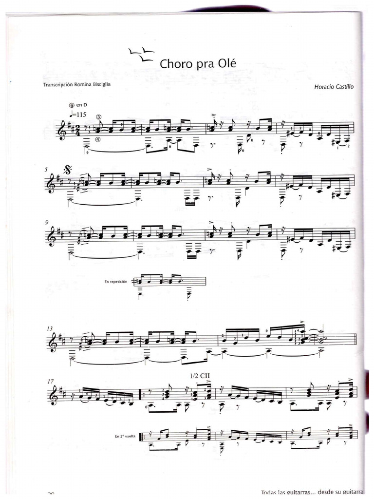 Choro Pra Olé 1 | PDF