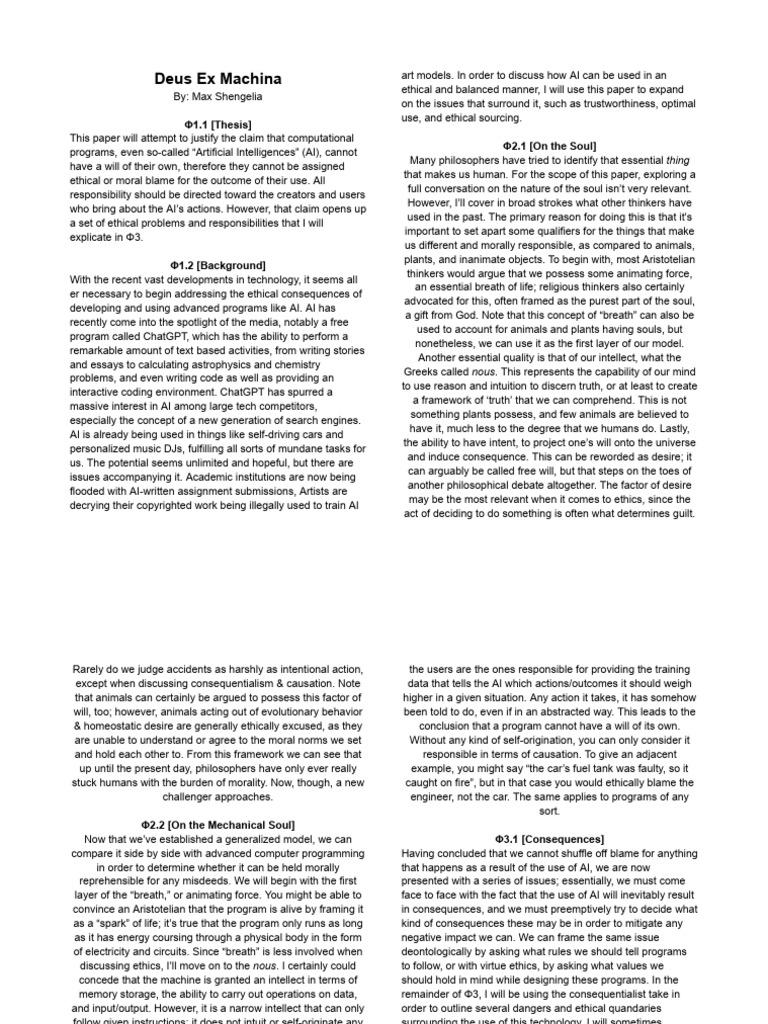 Deus Ex Machina | PDF | Artificial Intelligence | Intelligence (AI ...