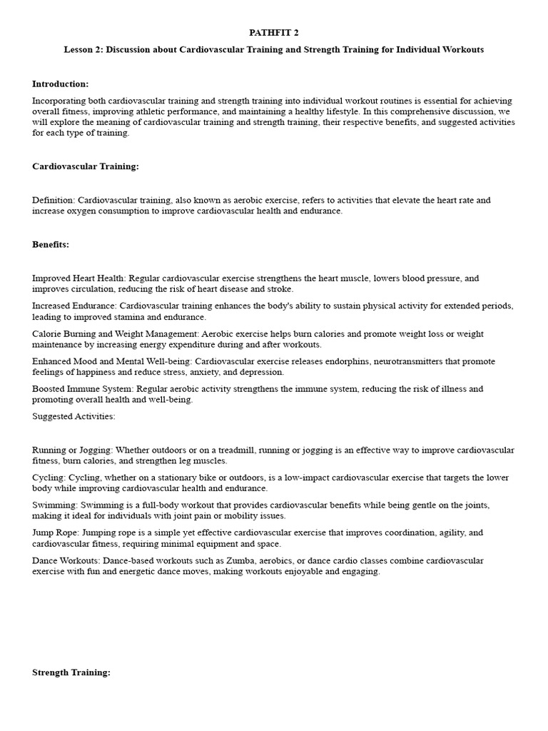 PATHFIT-2-Lesson-2-with-Activity | PDF | Strength Training | Physical ...