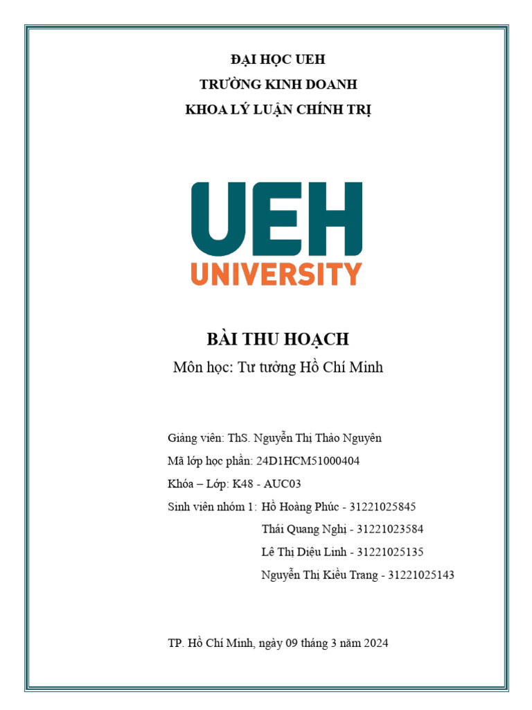 Bài Thu Ho CHH | PDF