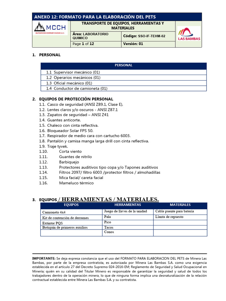 Anexo 12-Sso-If-tehm-02-Transporte de Equipos, Herramientas y ...
