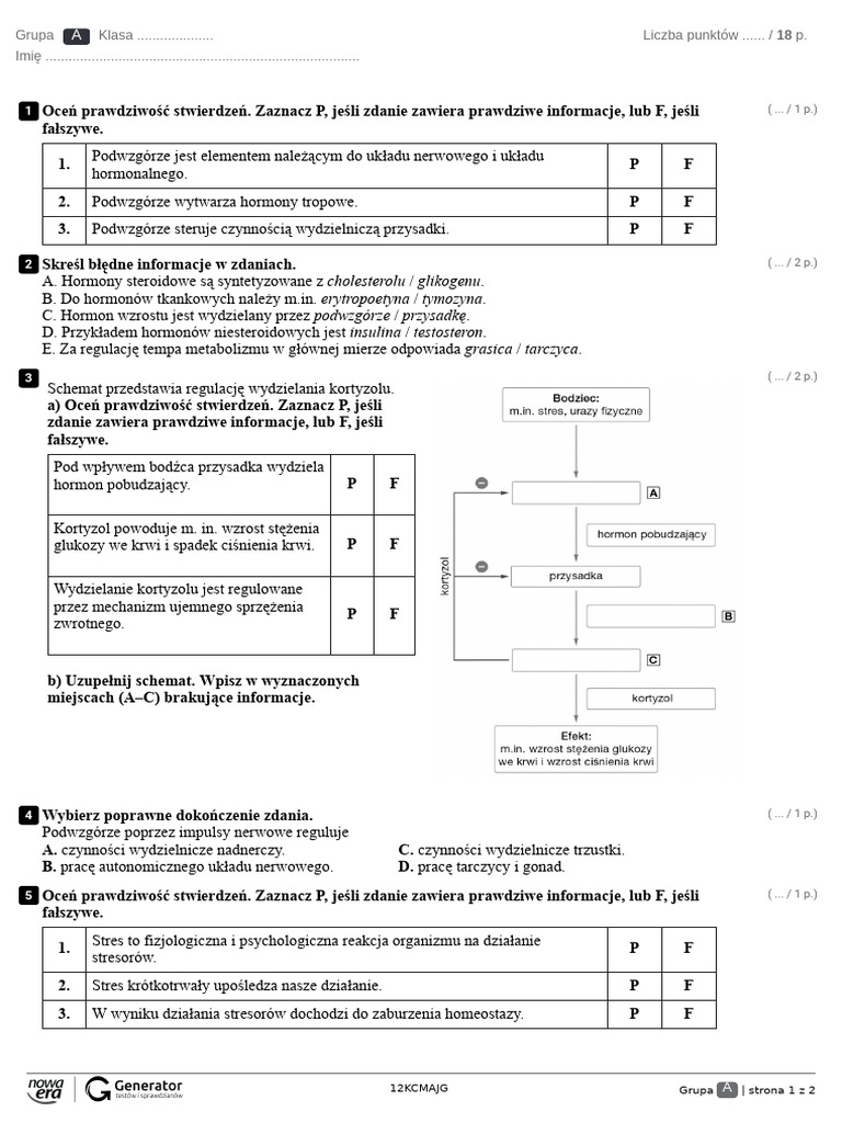 R11 - R12 - W - 2. Układ Hormonalny. Rozmanżanie I Rozwój Człowieka ...