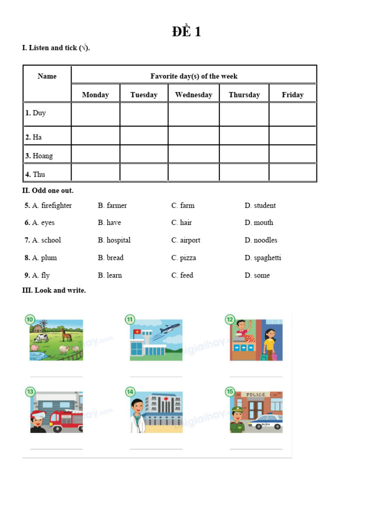 Family and Friend Lop 4 Hoc Ki 1 | PDF