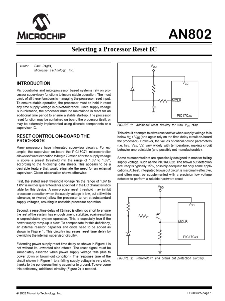 Reset Ic Pdf Power Supply Central Processing Unit