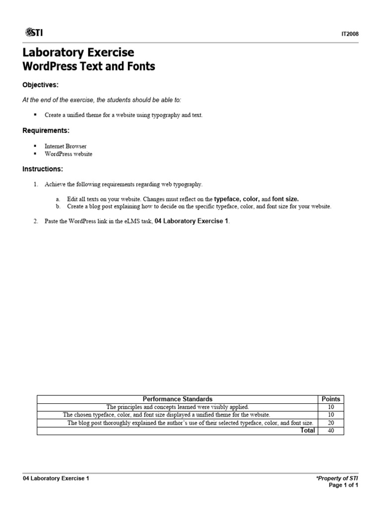 04 Laboratory Exercise 1 | PDF
