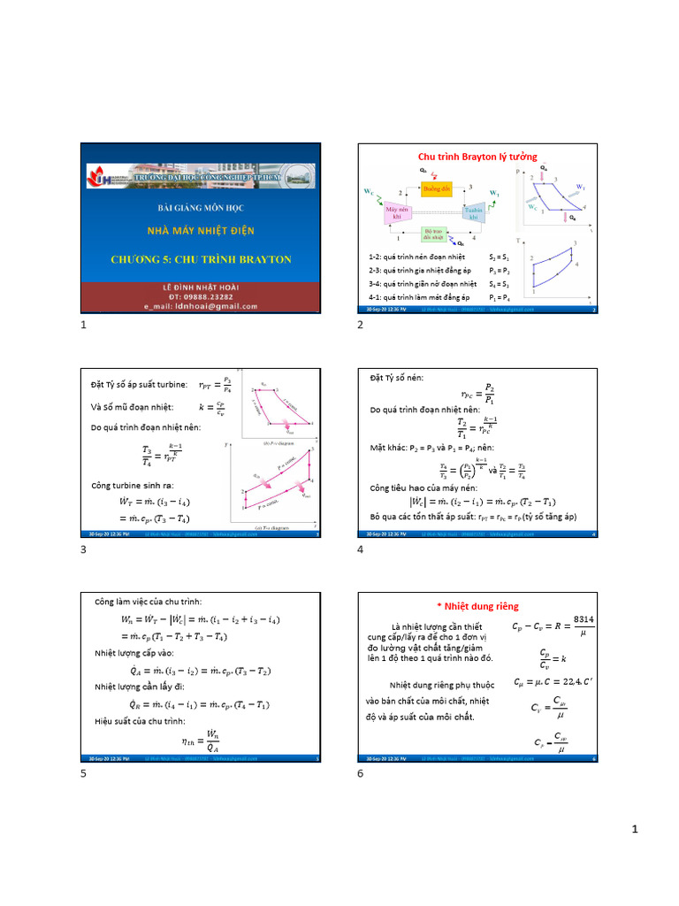 Ch5. Chu Trinh Brayton | PDF