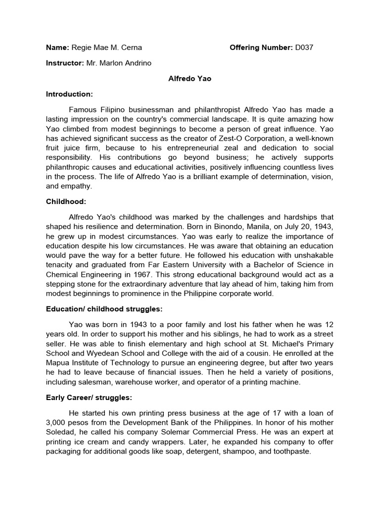 Alfredo Yao | PDF | Arab World