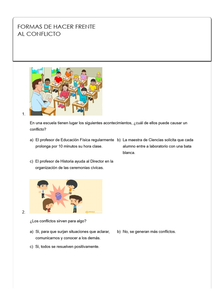 Estrategias para Resolver Conflictos Escolares | PDF | Tolerancia
