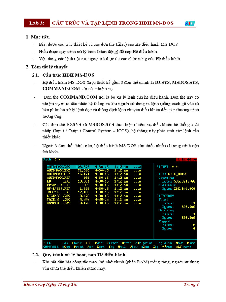 Lab03 HDH Ms-Dos-2024 | PDF