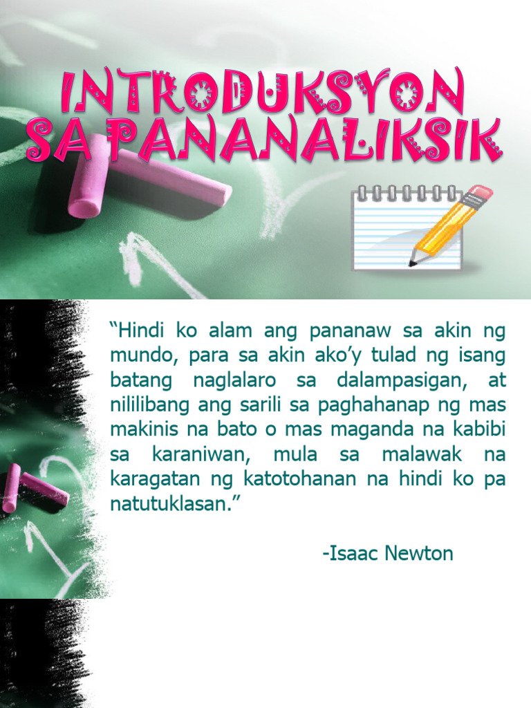 Introduksyon Sa Pananaliksik | PDF