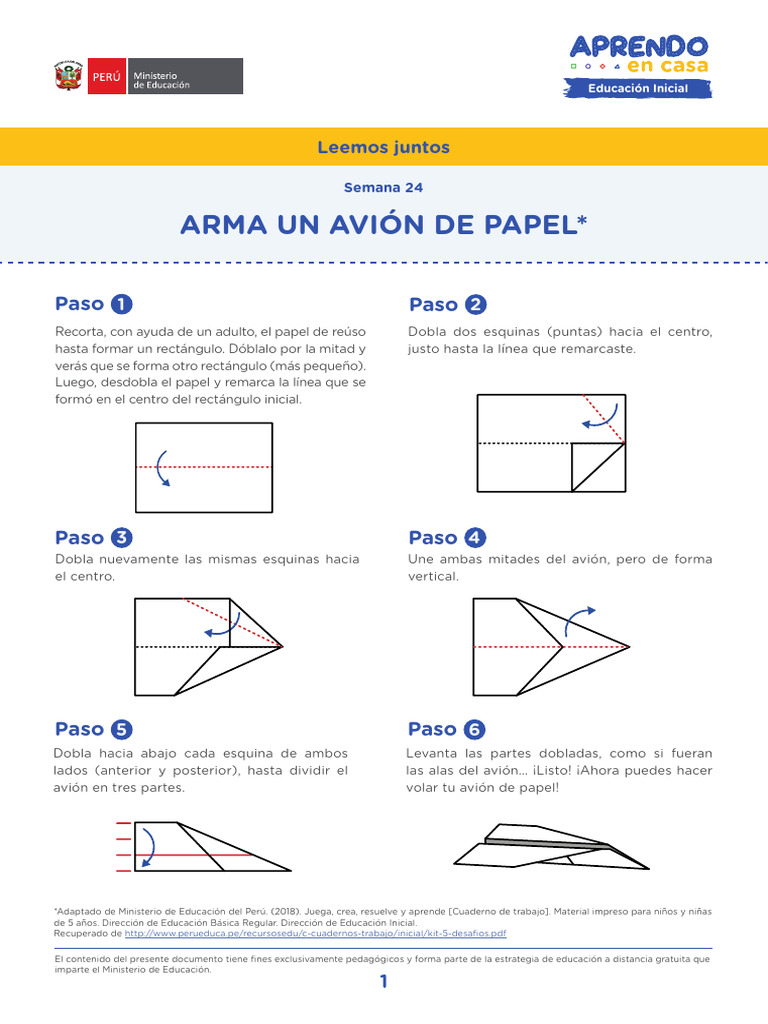Arma Un Avin de Papel | PDF