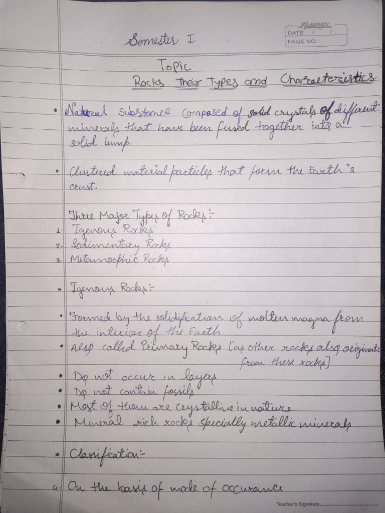 Semester 1 Geo File | PDF