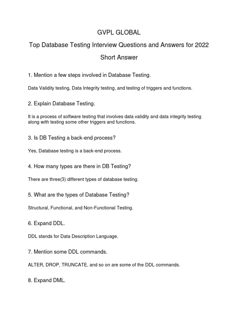 Database Testing | PDF | Relational Database | Databases Database Testing | PDF | Relational Database | Databases